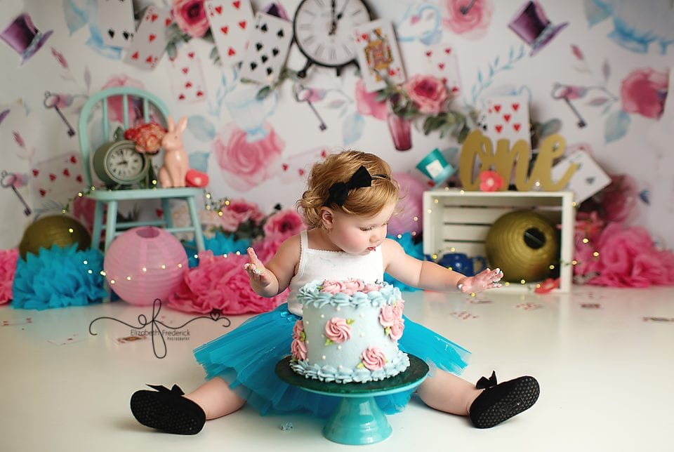 Abby | Alice in Wonderland Smash Cake | Wolcott, CT Smash Cake ...