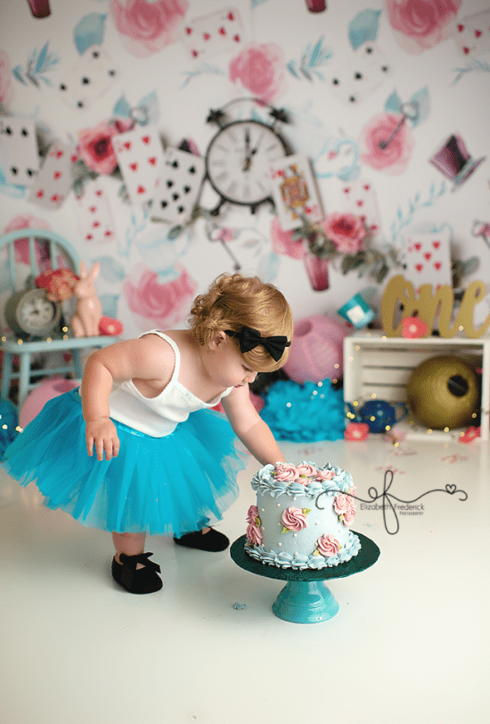 Abby | Alice in Wonderland Smash Cake | Wolcott, CT Smash Cake ...